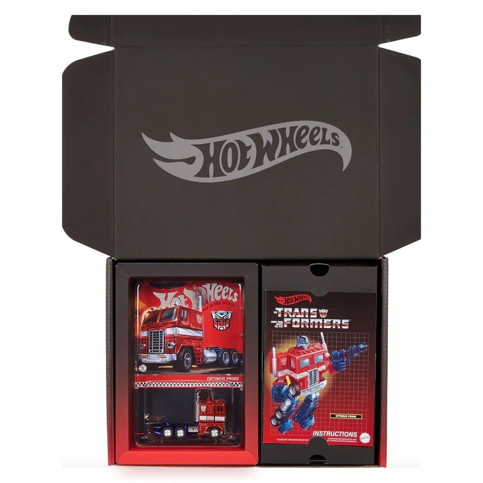 HOT WHEELS TRANSFORMERS COLLAB RLC EXCLUSIVE TRANSFORMING OPTIMUS PRIME ...