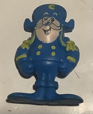 Vintage Captain Crunch Figure Blue Cereal Prize Premium Cap'n PVC 2 ...
