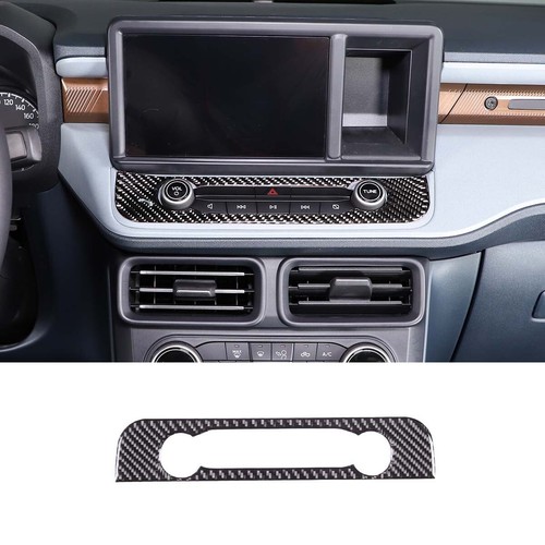 Carbon Fiber Console Radio adjust Panel Trim Cover Fit For Ford ...
