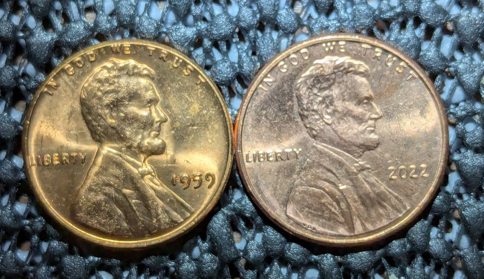 RARE 1959 Penny 4 Errors. No Mint Mark, “L” on Rim Error,Ear error, and ...