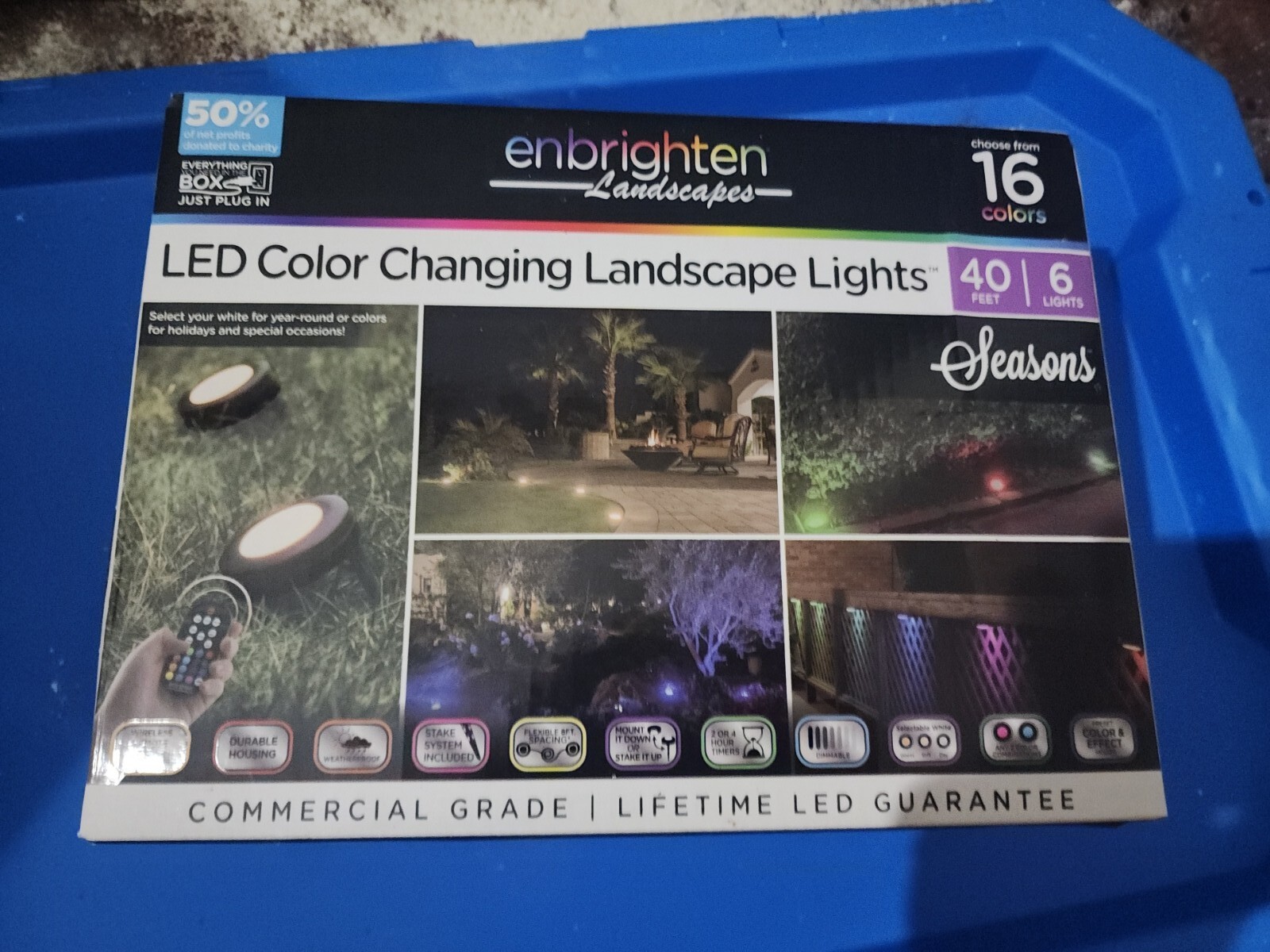 Enbrighten Seasons LED Color-Changing Landscape Lights - 9 Pucks (41015 ...