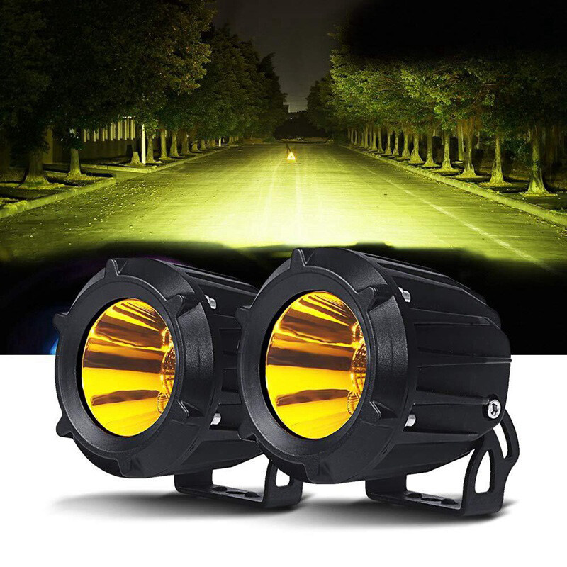 Yellow Fog Lights Motorcycle HJG LED Foglight Alien Motorcycle Light