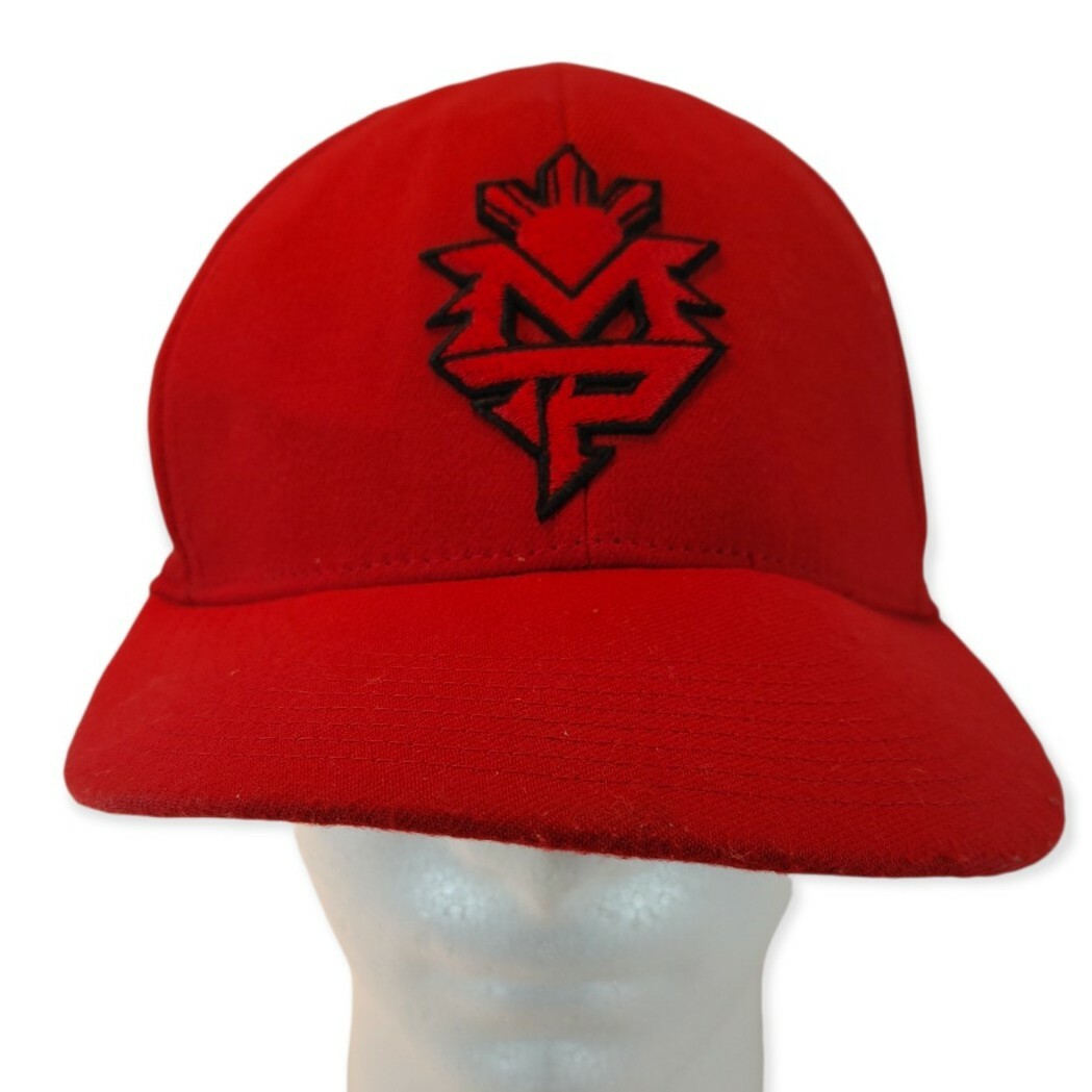 Manny Pacquiao Nike Dri-Fit 643 Hat Cap Fitted Color Red Boxing MP | eBay