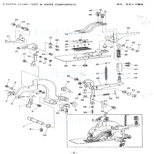Button Hole Knife 3/4 Juki Reece Machine MBH-180 S2 | eBay
