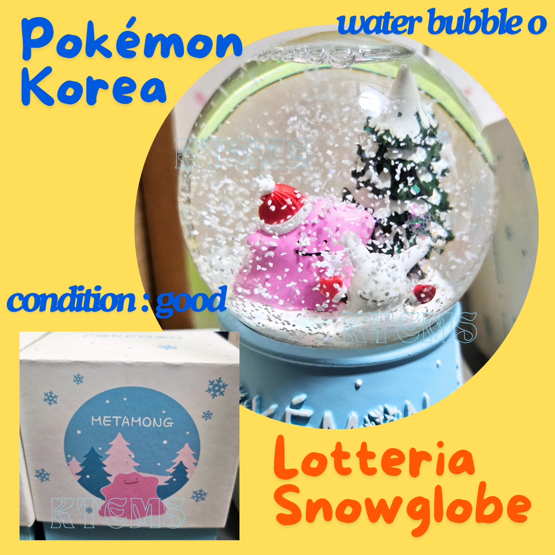 Pokemon Korea X Lotteria Winter snow ditto Snowglobe | eBay