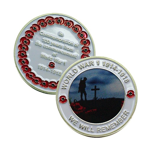 First World War WW1 Centenary We Will Remember Commemorative Coin ...