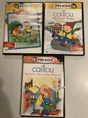 PBS kids Caillou dvd’s set of 3 | eBay