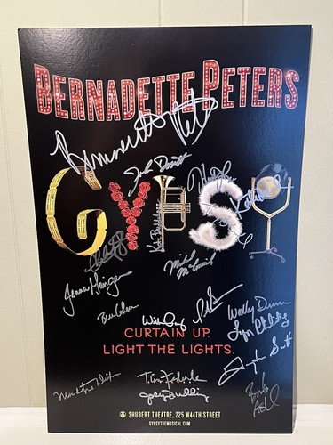 Gypsy Bernadette Peters - Broadway Musical - Signed Poster Window Card ...