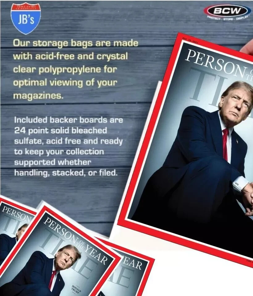 2 PACK DONALD TRUMP TIME PERSON OF THE YEAR - Time Magazine December ...
