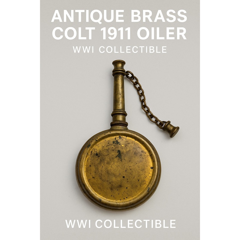 WWI Colt 1911 Banjo Oil Can Gun Oiler for .45 Pistol Military ...