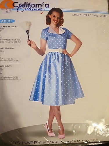 New 50’s “Happy Homemaker” Halloween Costume Women’s Size Small/Medium ...