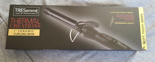 Tresemme Ceramic 1” Hair Curling Iron Professional Soft Touch Series ...