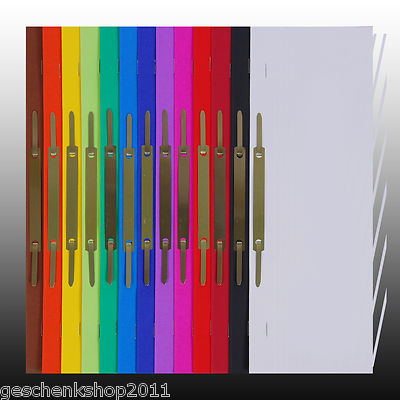 Schnellhefter A4 Pappe Karton 5er Pack Farblich sortiert oder uni ...