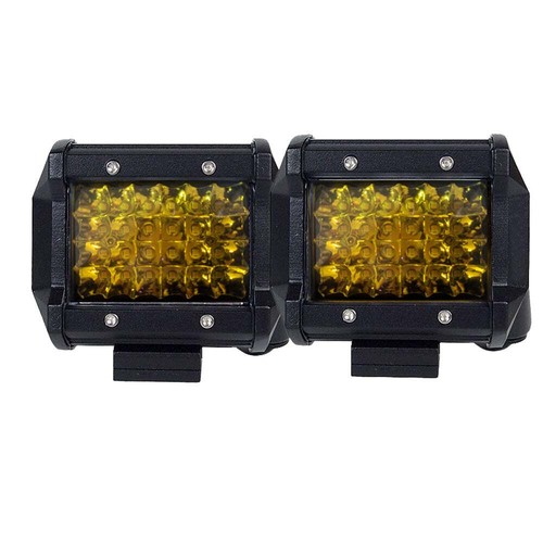 2x 4 inch Spot LED Work Light Bar Philips Quad Row 4WD Fog Amber ...