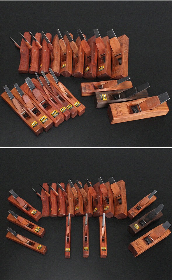 9pcs Set Wood Convex Planes Kits Round bottom plane Carpenter's bull ...