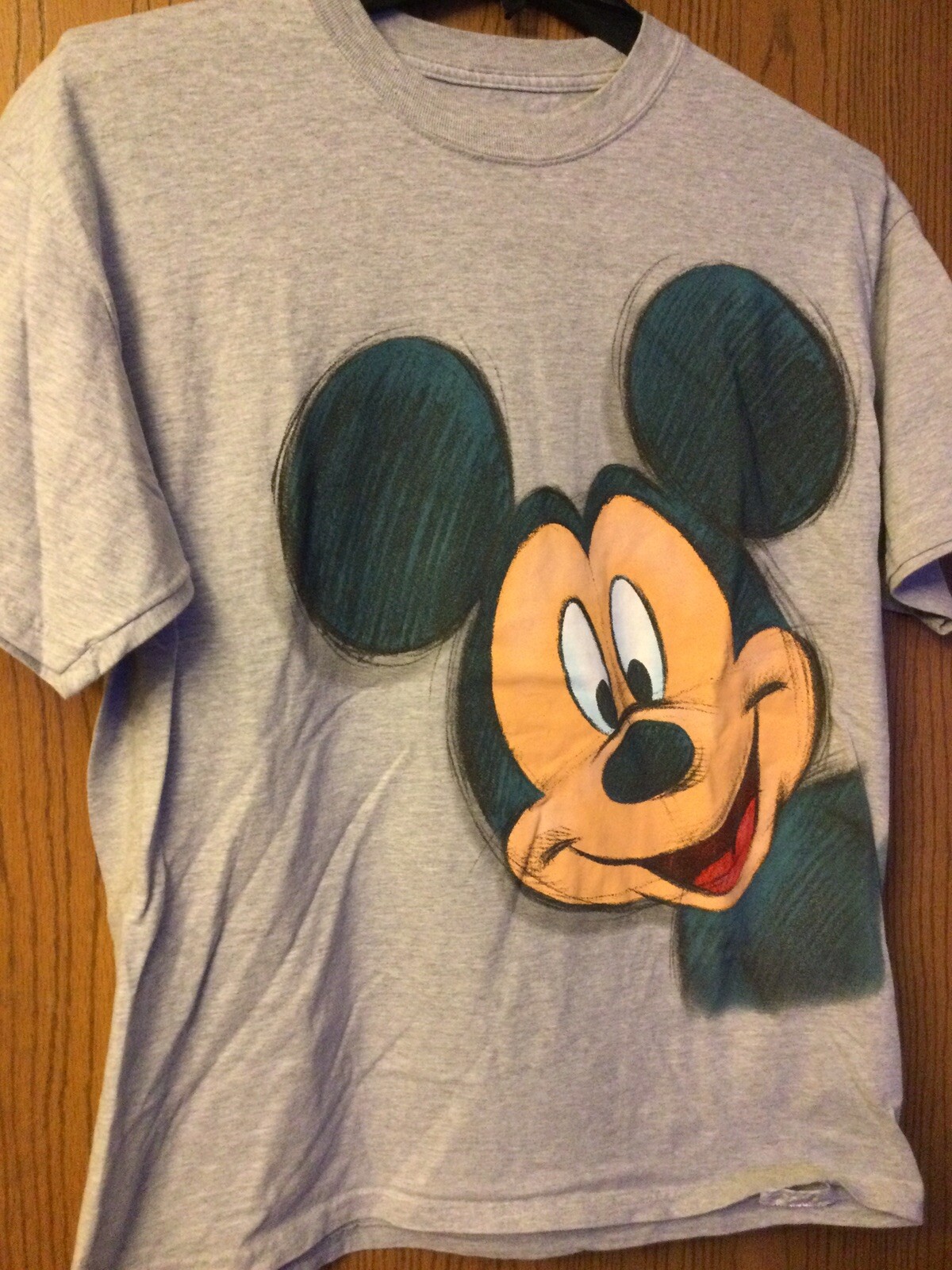 Mickey Mouse - Gray Two Sided Shirt. L. - Gem
