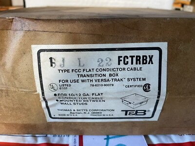 Thomas & Betts Transition Box FCTRBX Type FCC Flat Connector Cable | eBay