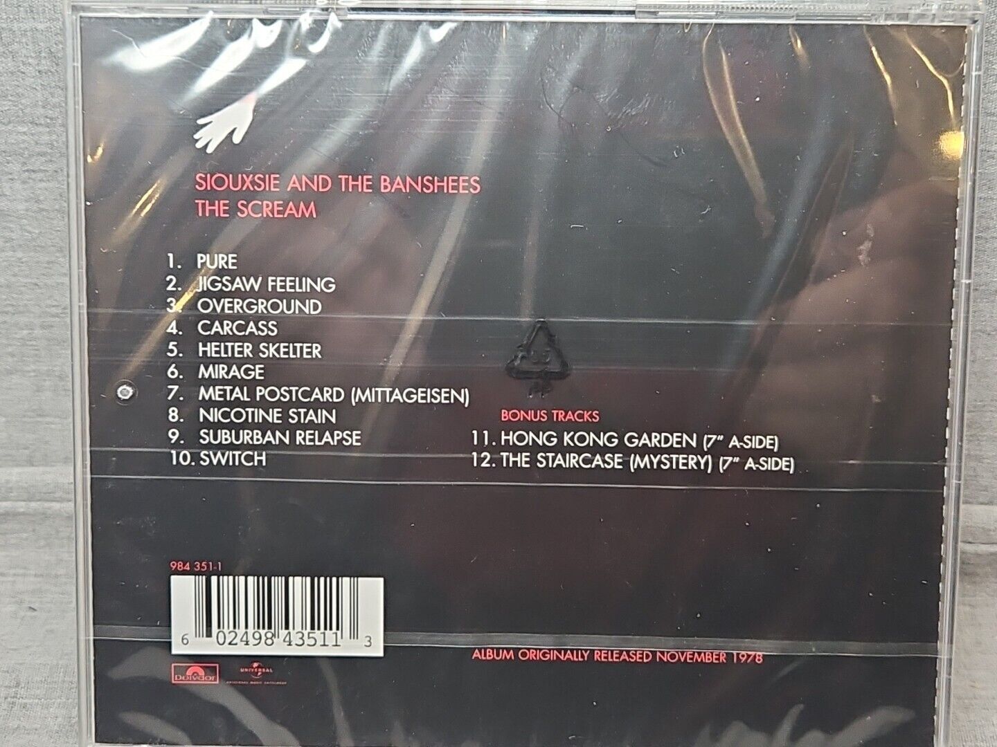 The Scream by Siouxsie & Banshees (CD) New 984 351-1 602498435113 | eBay