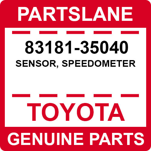 83181-35040 Toyota OEM Genuine SENSOR, SPEEDOMETER | eBay