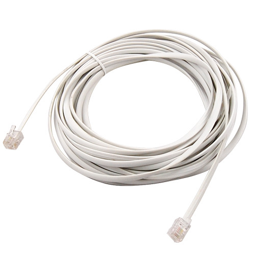 10M High Speed Broadband Internet ADSL Cable Lead RJ11 White Modem ...