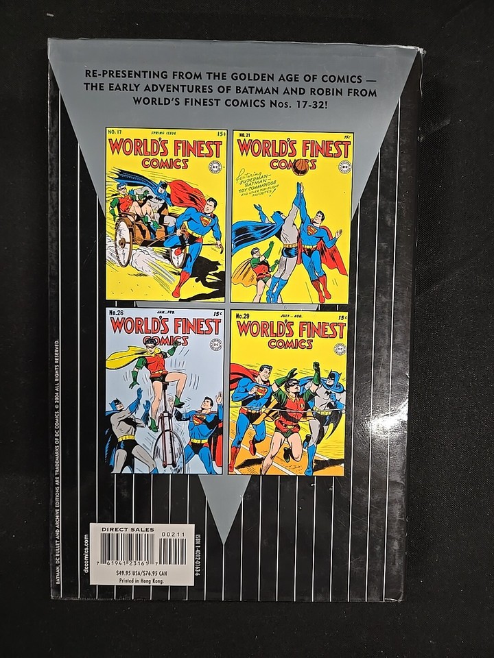 BATMAN: THE WORLD'S FINEST COMICS ARCHIVES - VOLUME 2 - BOB KANE - DC ...