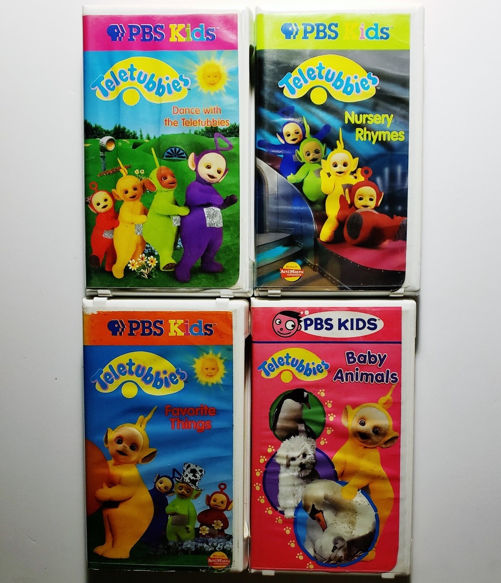 Teletubbies De Pbs Kids En Vhs PBS Kids Teletubbies 3 VHS Tape Set
