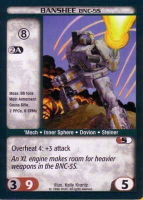 Battletech CCG: Banshee BNC-5S [Ungraded] from set Premiere Unlimited ...