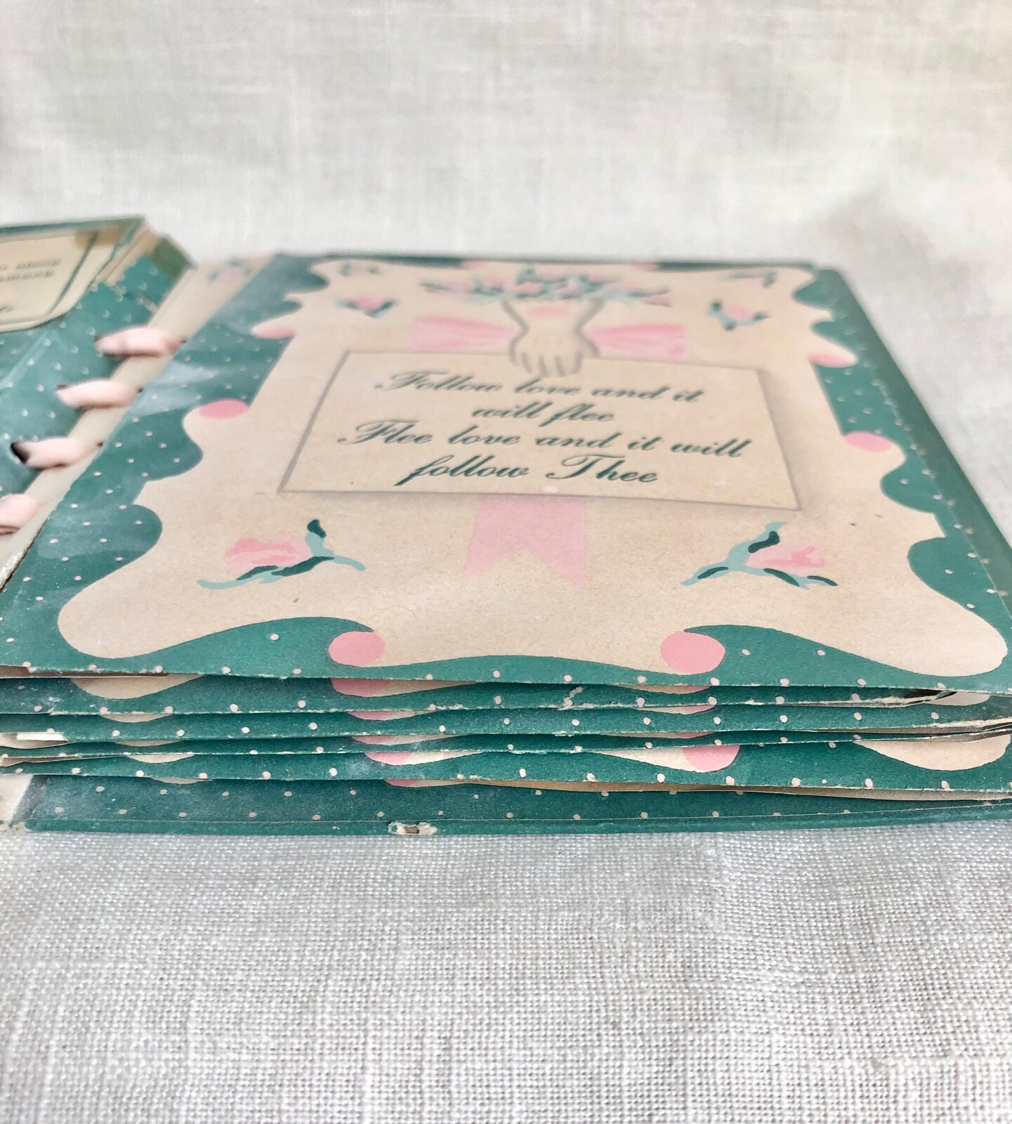 Vintage Charles of the Ritz Sachet Moss Rose Love Mottoes Complete | eBay