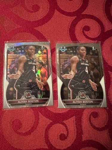 2022-23 Bowman Chrome ALIYAH BOSTON Base + Refractor 1st Rookie RC Card ...