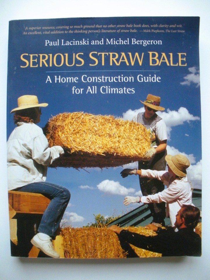 STRAW BALE HOME CONSTRUCTION 2 Book Lot - Design Drawings Tips ...