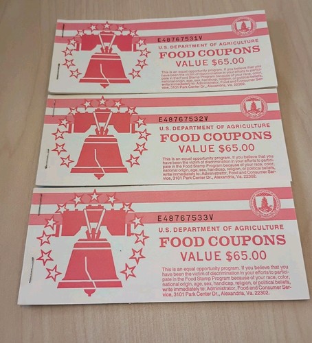 Complete food stamp coupon USDA book $65.00 1998 B new READ DESCRIPTION ...