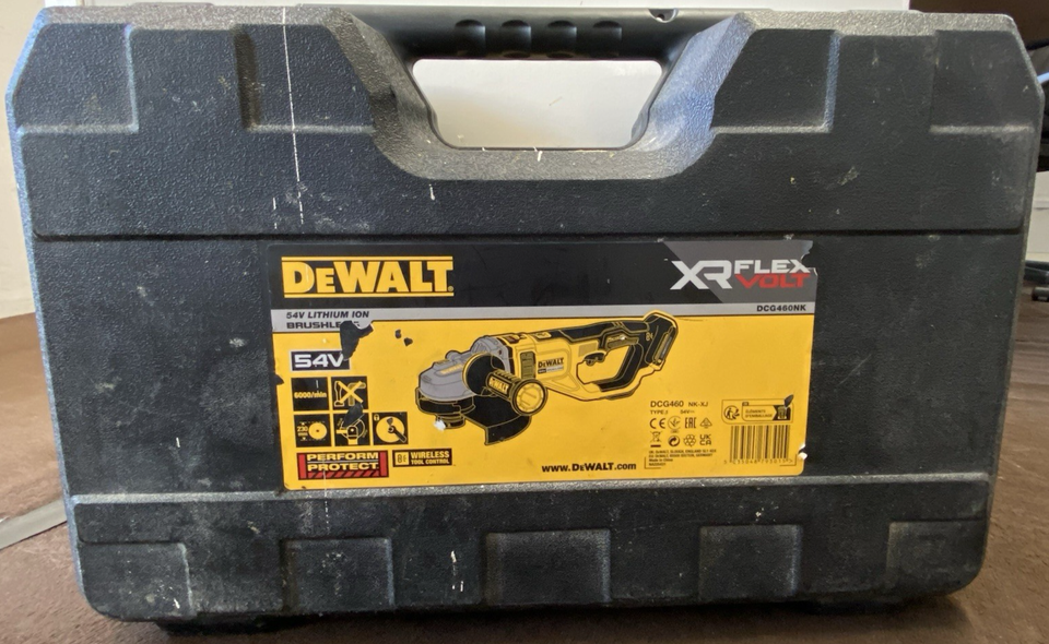 DeWalt DCG460 Cordless 54v Angle Grinder + Case - Body Only (FAST UK ...