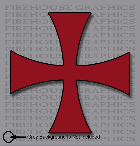 Knights Templar Red Cross Seal Catholic Christian Mason sticker decal ...