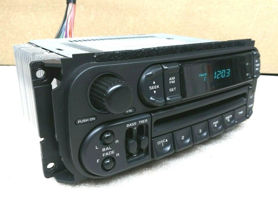 GENUINE CHRYSLER JEEP DODGE CD PLAYER STEREO RADIO | RBK | P56038589AI ...