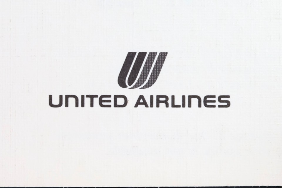 United Airlines In Flight Menu Peter Hayward Art | eBay