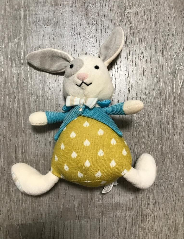 Jellycat Lewis Rabbit Bunny Blue Jacket Bow Tie 9” Soft Toy Stuffed ...