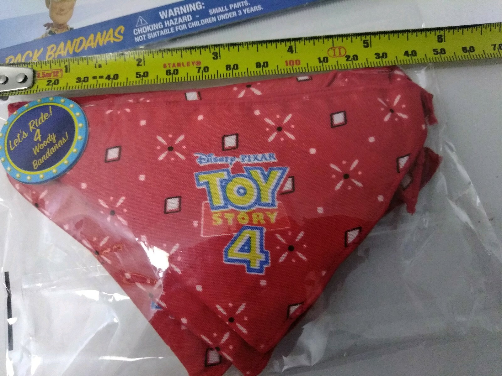Set of 4 Disney Pixar Toy Story 4 Design Children’s Kids Dog Bandanas ...