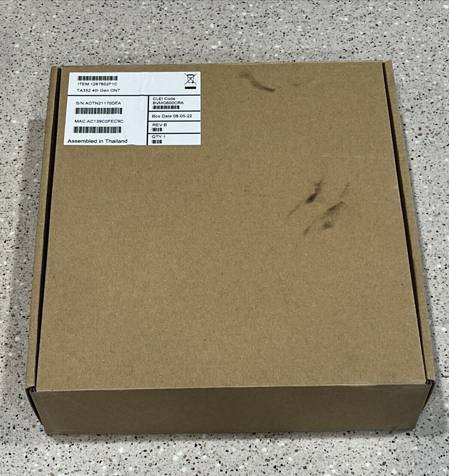 ADTRAN 1287802F1C TA 352 GPON 4th GEN ONT , Total Access 352 , NEW IN ...