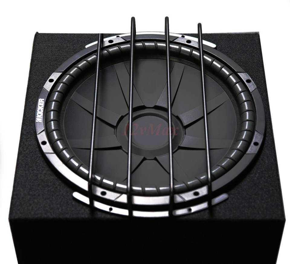 Universal 2PC High Excursion Subwoofer Box Grill Matte Black Finish Car ...
