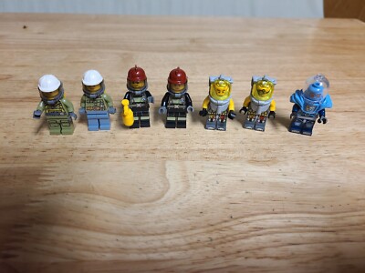 LEGO City Minifigures Lot of 7, Fireman EMT Bandit Minifigs | eBay