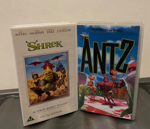 2 Dreamworks Movie VHS Tapes - Antz & Shrek Special Edition | eBay UK