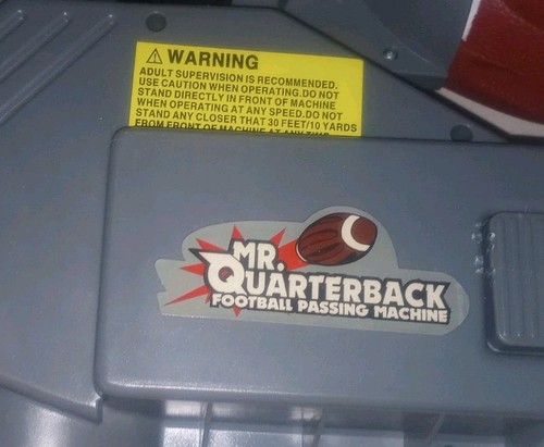 Mr. Quarterback Football Passing Machine RARE Vintage Toy Throws Spiral ...