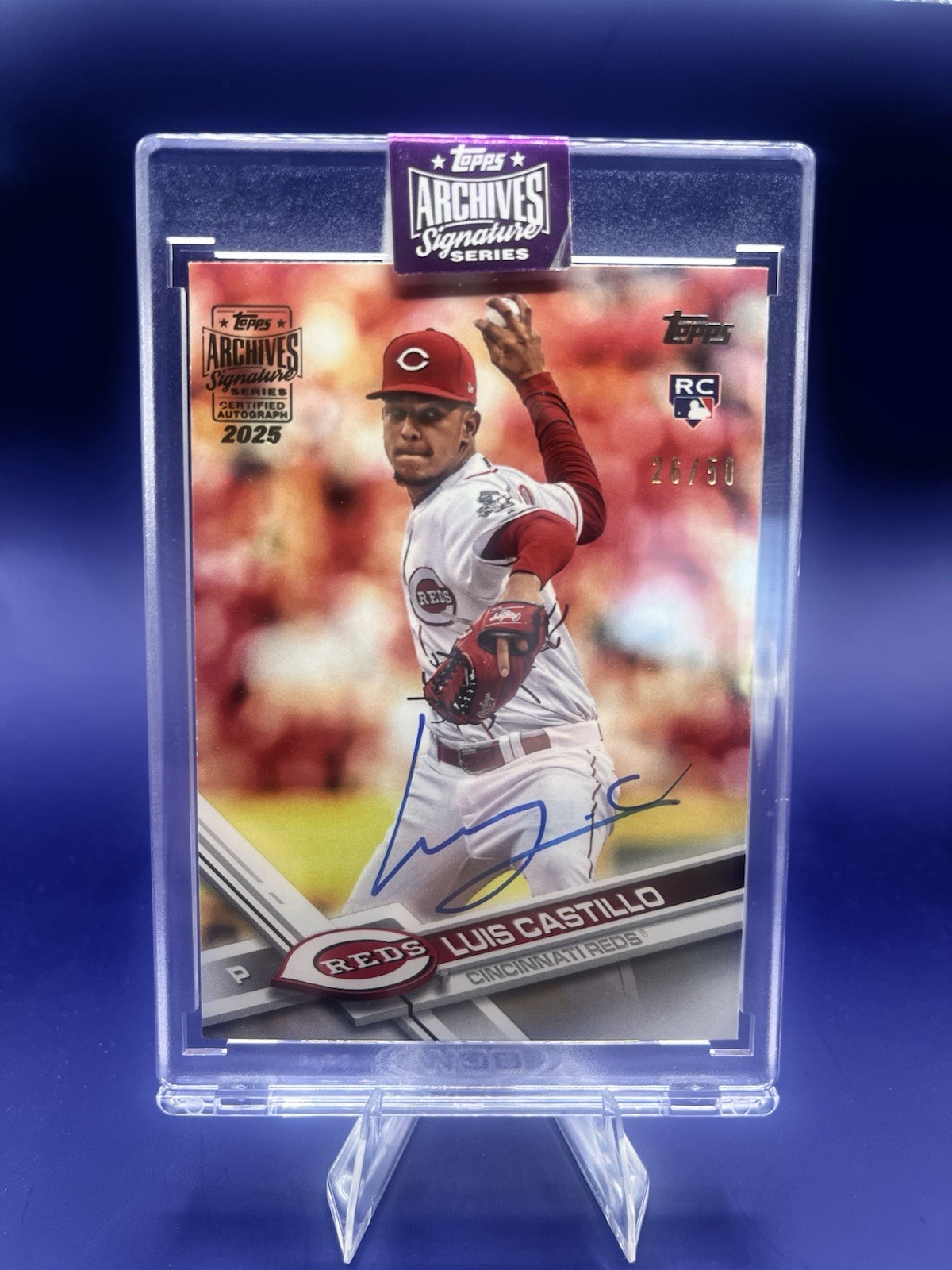 2025 Topps Archives Luis Castillo Signature Series Auto /50 #US139 Reds ...