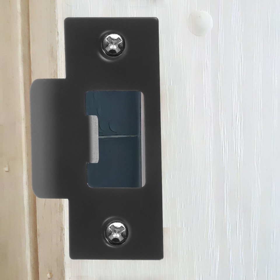 Door Latch Strike Plate Universal Stainless Lock Deadbolt Filler | eBay ...