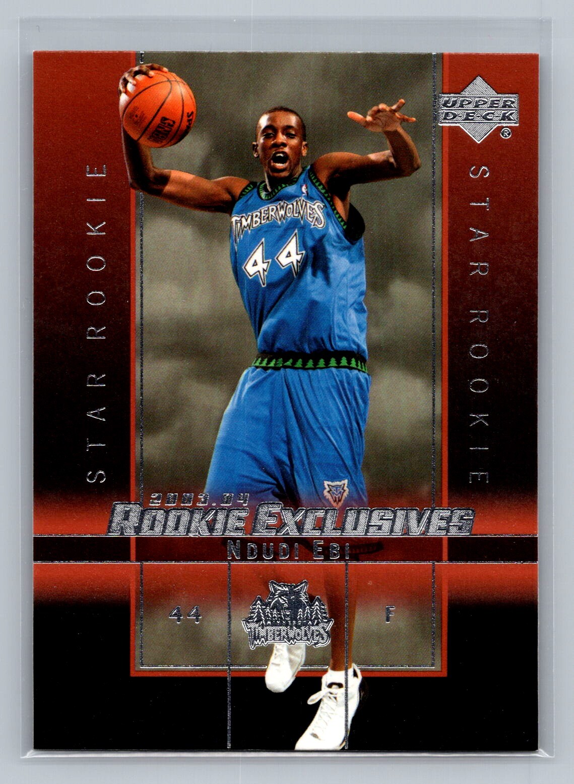 2003 Upper Deck Rookie Exclusives #21 Ndudi Ebi Minnesota Timberwolves ...
