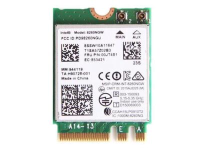 Intel Wireless-AC 8260 NGFF Dual Band 802.11ac 867Mbps + Bluetooth 4.2 ...