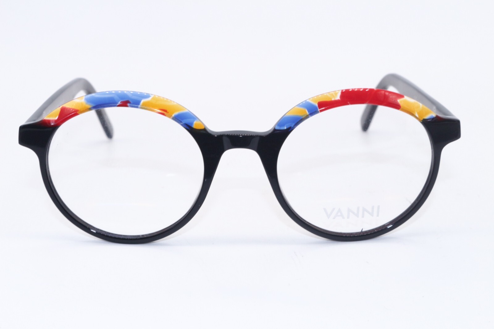 NEW VANNI V 1483 A401 BLACK RED YELLOW AUTHENTIC FRAMES EYEGLASSES 50 ...