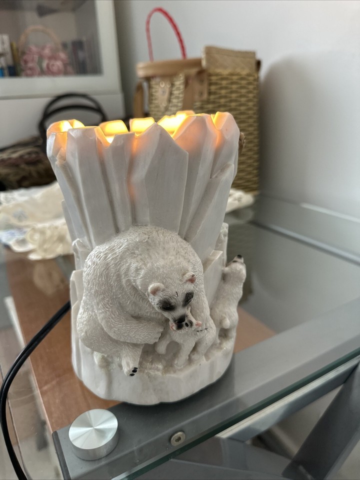 Lipan 90'S Artic Polar LAVA LAMP LIPAN Works Vintage Bears Moose Base ...