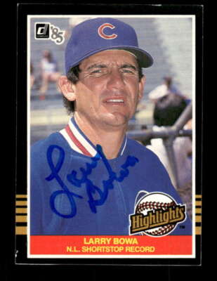 1985 Donruss Highlights 7 Larry Bowa Signed Auto Autograph BXCP38 | eBay