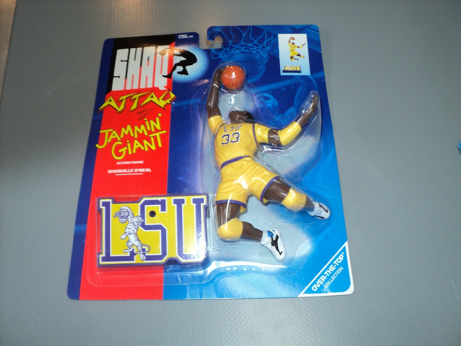 1993 KENNER SHAQ ATTACK JAMMIN GIANT SHAQUILLE ONEAL LSU COLLEGE FIGURE ...